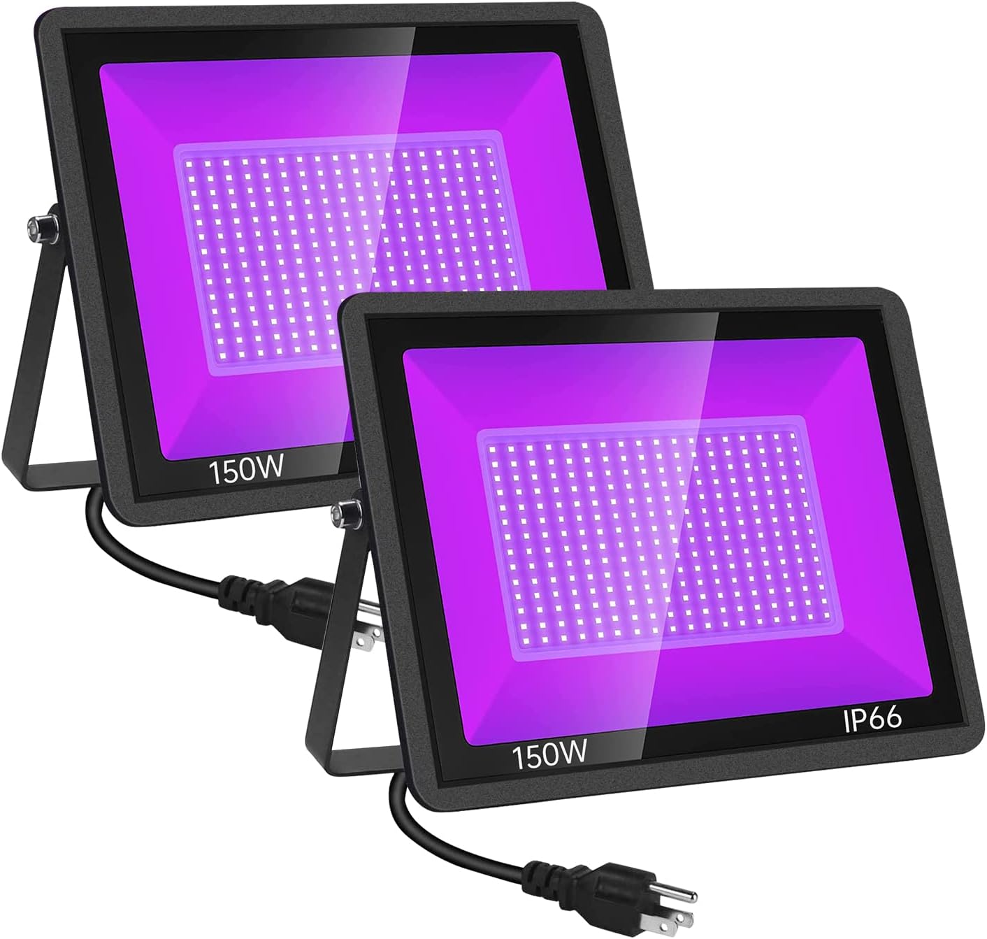 ACenz Black Lights 2 Pack 300W LED Blacklight Flood Light with Plug ...