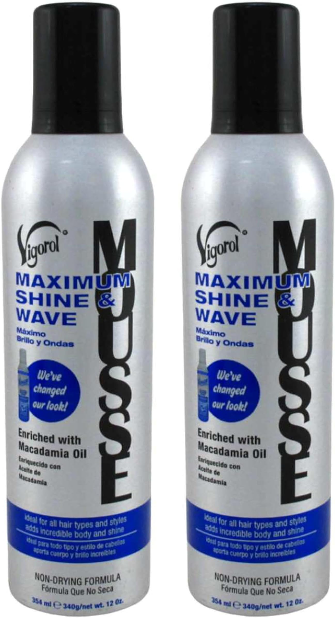 Amazon.com: Vigorol Mousse Maximum Shine Wave 355 ml by Vigorol ...