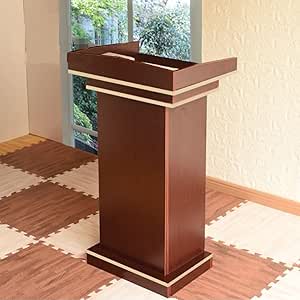 Amazon.co.jp: Wooden Lecture Stand, Freestanding Podium, Church Lecture ...