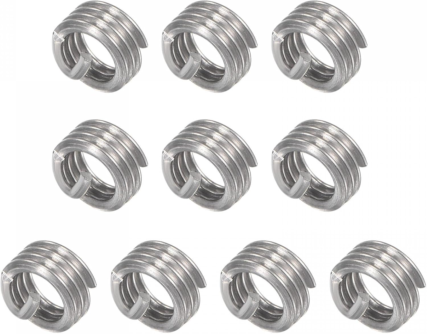 Amazon.com: uxcell Wire Thread Inserts 8-32 UNC 1.0D 304 Stainless ...