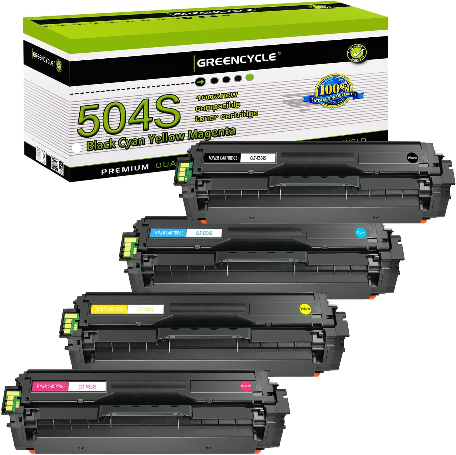 Amazon.com: CLT K504S Toner Cartridge - Replacement for Samsung K504S CLT-K504S Toner SL-C1810W ...