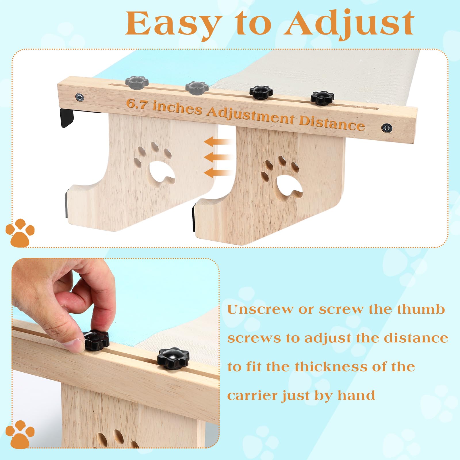 Suzile 2 Pack Cat Window Sill Perch Holds Up to 33 lbs Sturdy Cat ...