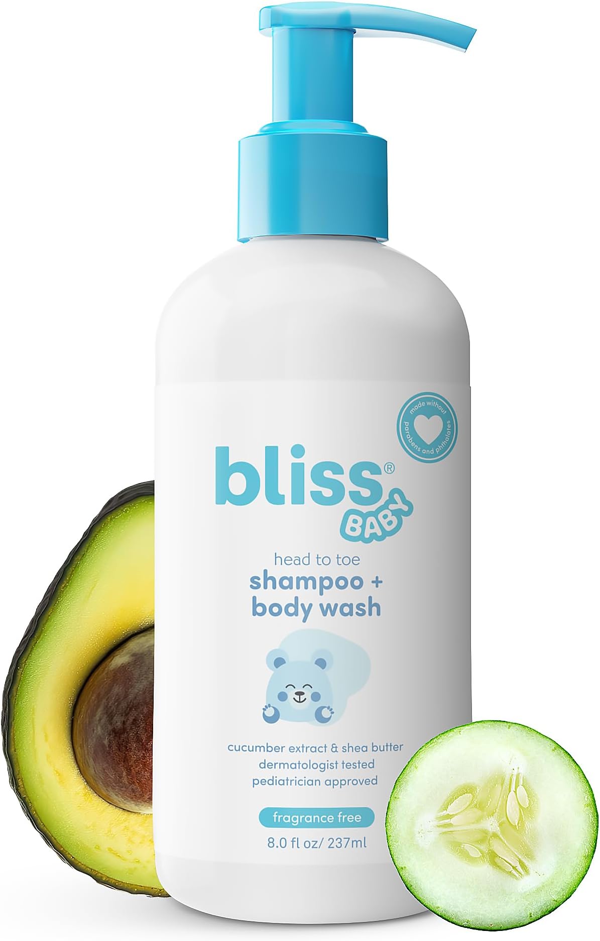 Amazon.com : Bliss Baby Shampoo and Body Wash, Premium 2-in-1 For ...