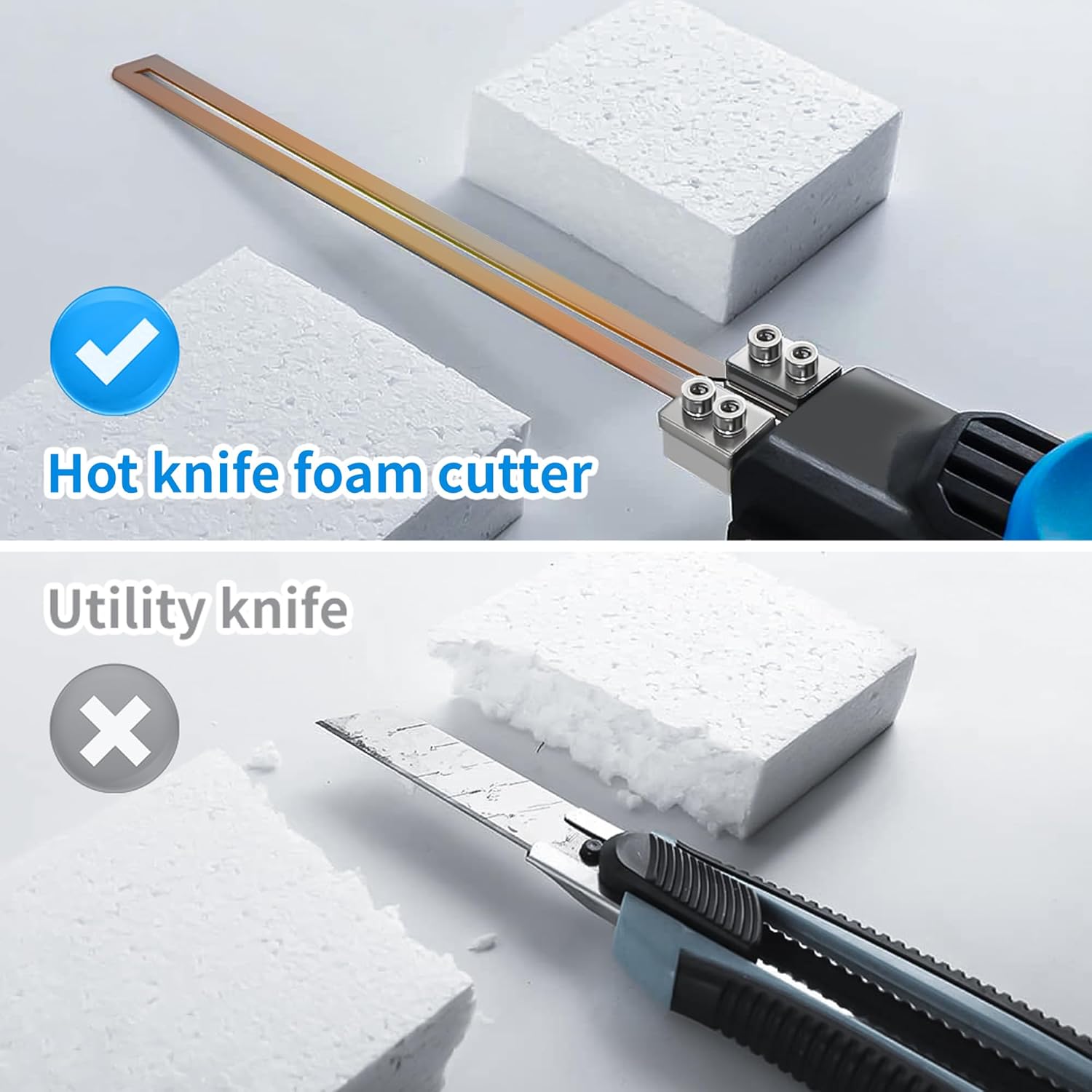 250W AC Rotatable Electric Hot Knife, 6 Blades Foam Bermuda | Ubuy