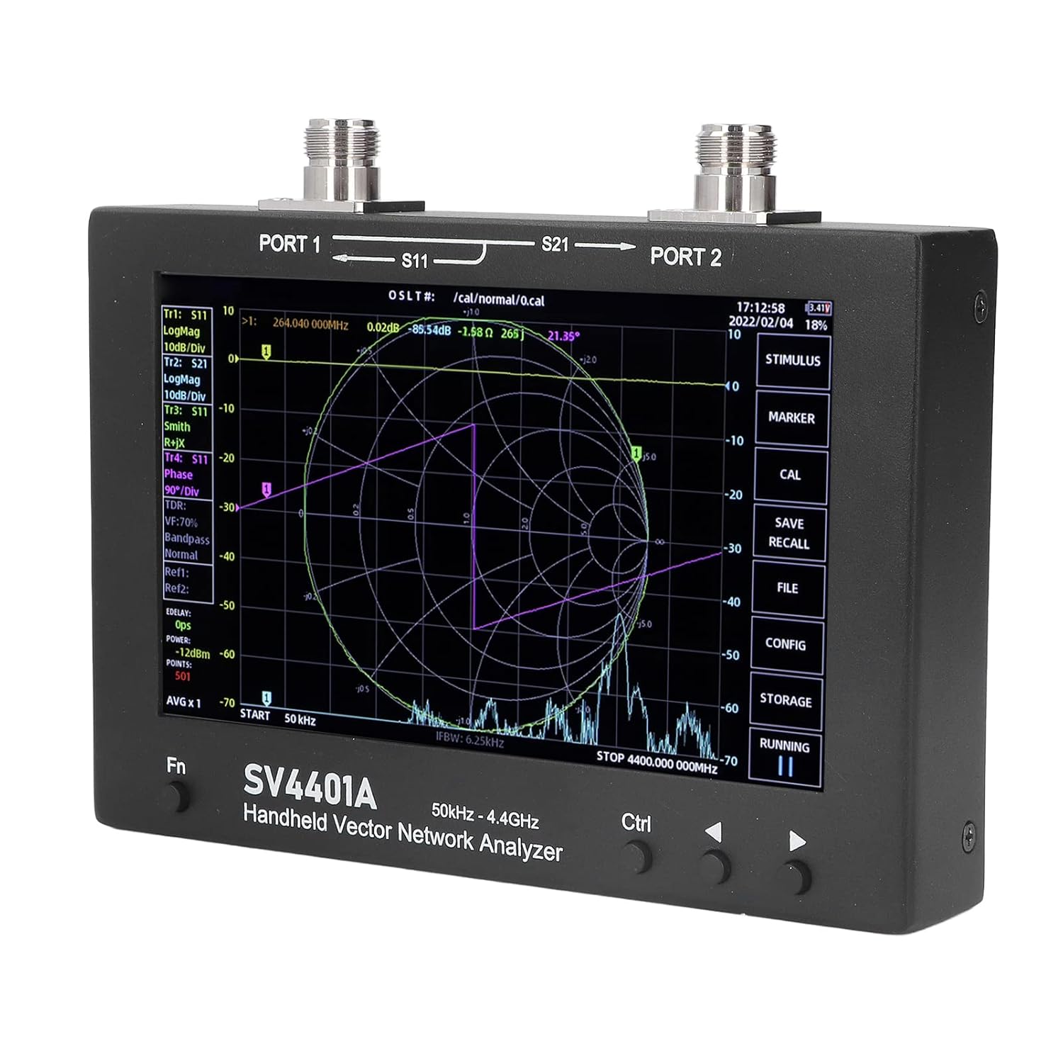 Vector Network Analyzer, 7in LCD Display 7 Variable IF Bandwidths 1001 ...