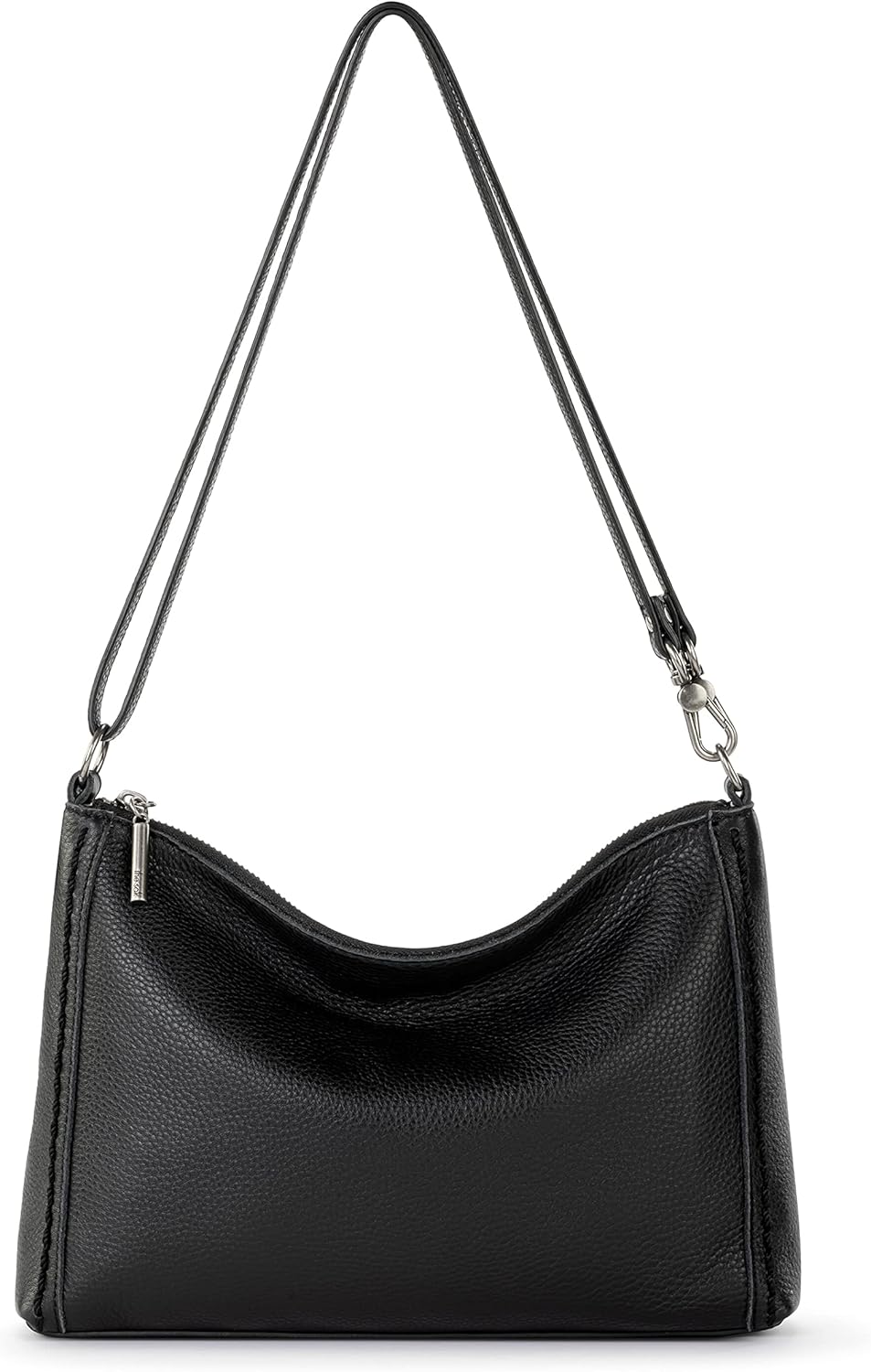 The Sak Lumi Crossbody in Leather, Convertible Crossbody, Black ...