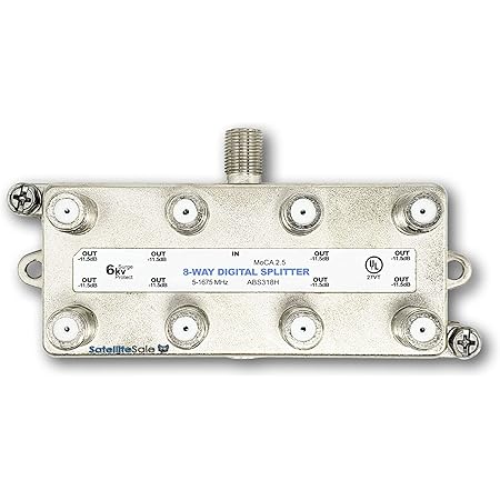 Amazon.com: 8 Way Antronix MMC1008H-B 5-1675 MHz MoCA 2.0 Splitter for ...