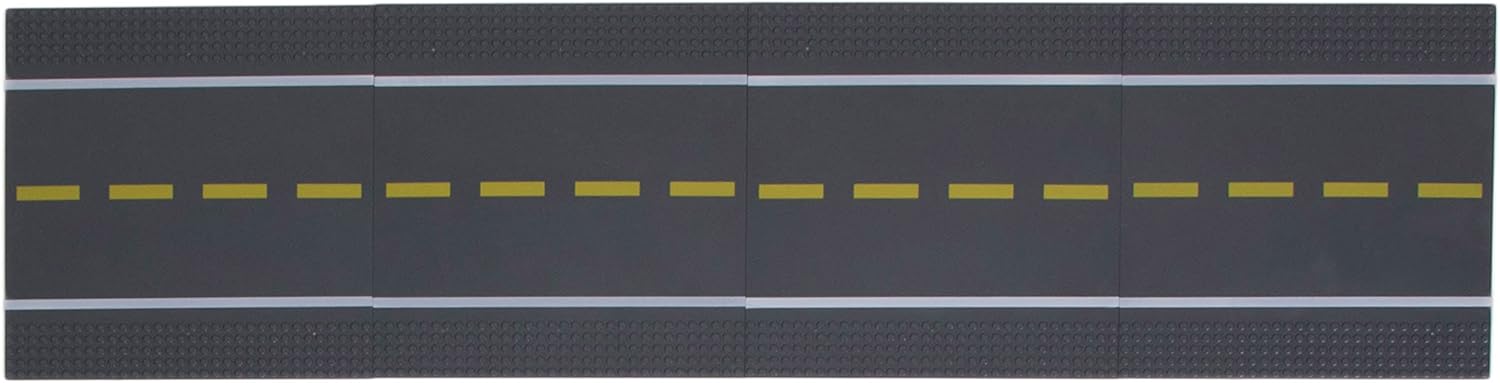 Strictly Briks Premium 10″ x 10″ Gray Straight Road Base Plate – Set of ...