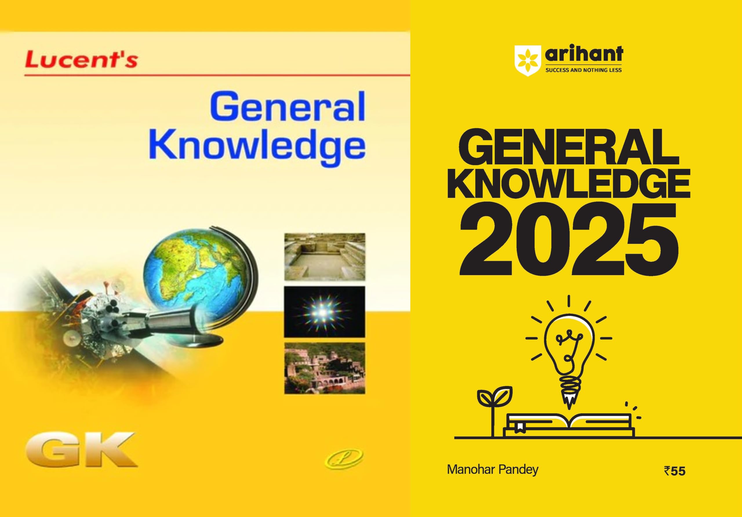 Buy Lucent's General Knowledge + Arihant General Knowledge 2025 - Set of 2 Books Book Online at ...