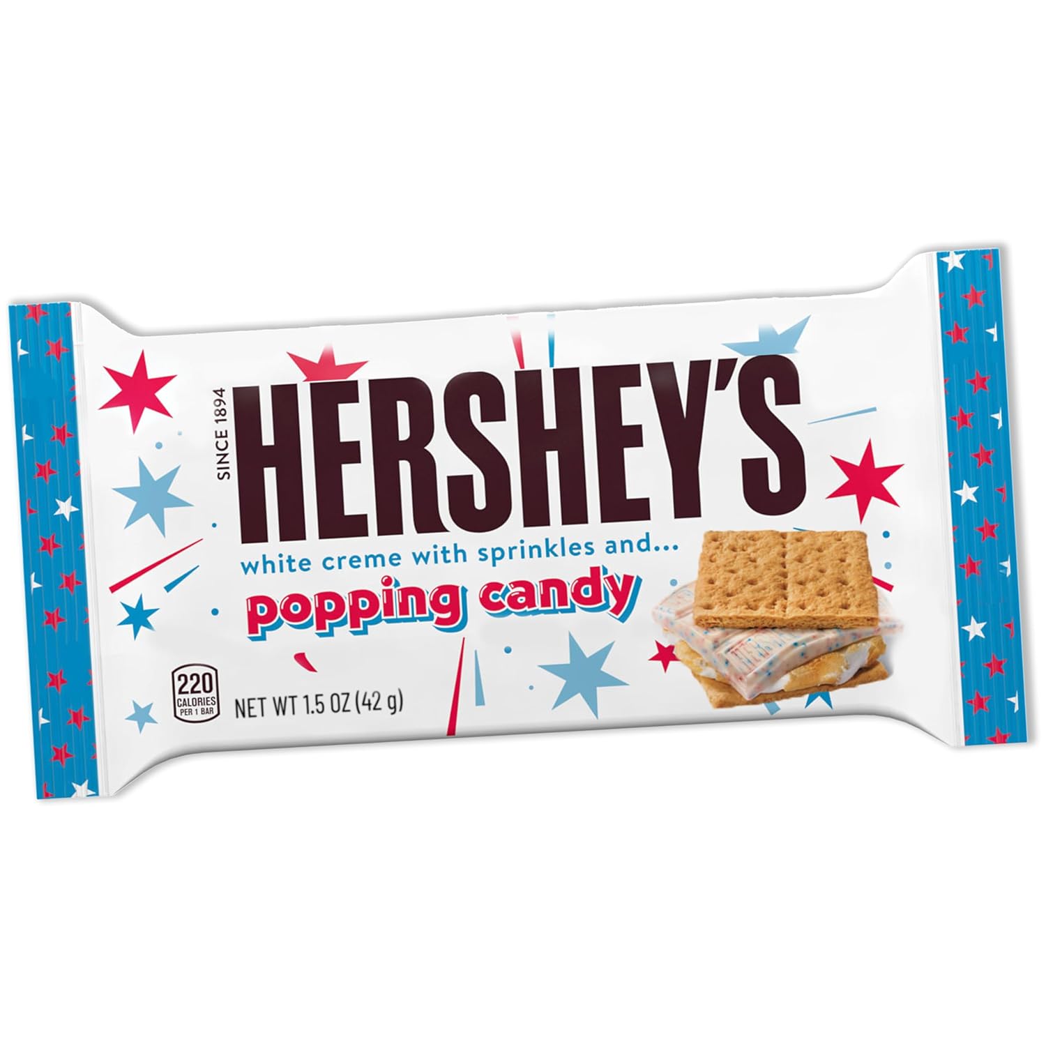 Amazon.com : Full Size White Chocolate Popping Candy Bars Bulk 36 Pack ...