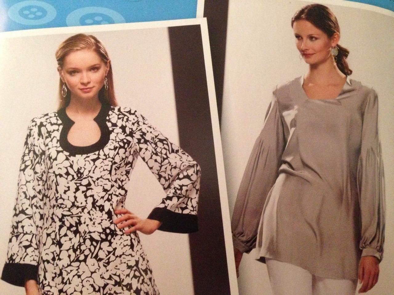 Amazon.com: SIMPLICITY PATTERN 2930 MISSES TUNIC WITH NECKLINE AND ...