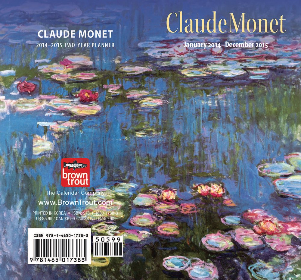 Claude Monet 2014 Two Year Pocket Planner: Browntrout Publishers ...