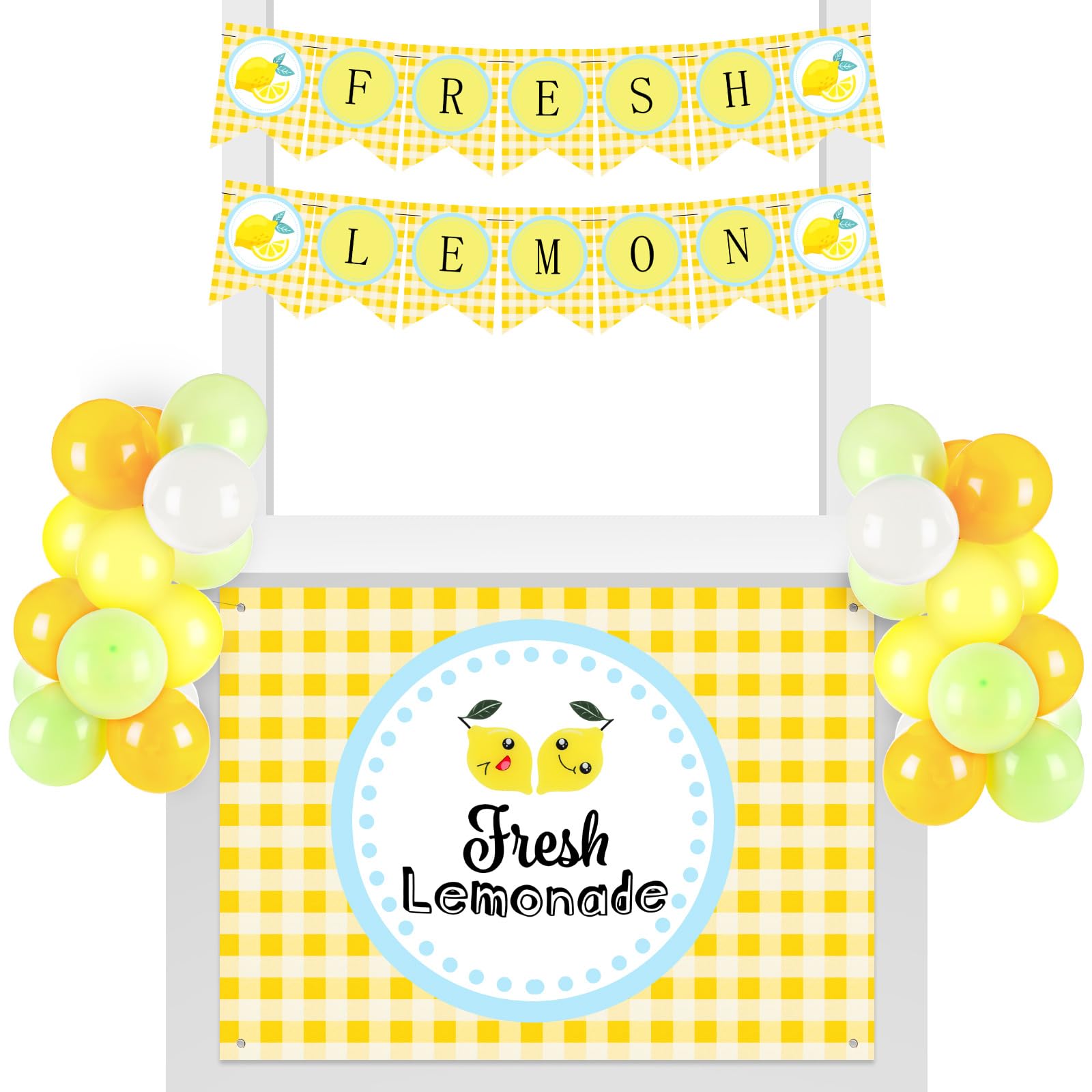 Snapklik.com : RoundFunny 43 Pcs Lemonade Stand Supplies 45 X 31 Inch ...