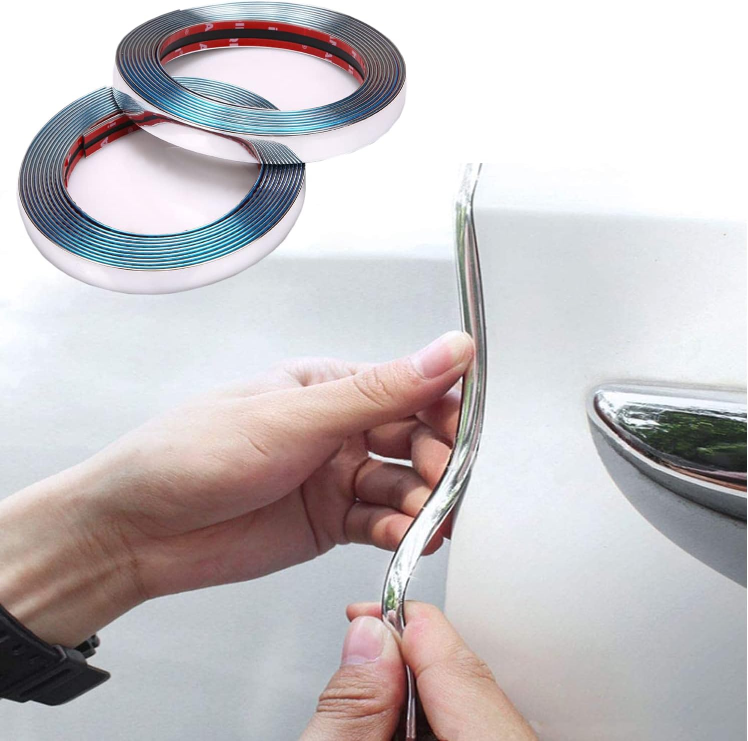 Kelay Chrome Trim: 10mm x 8m Edging Strip; Car Detail, Silver : Amazon ...