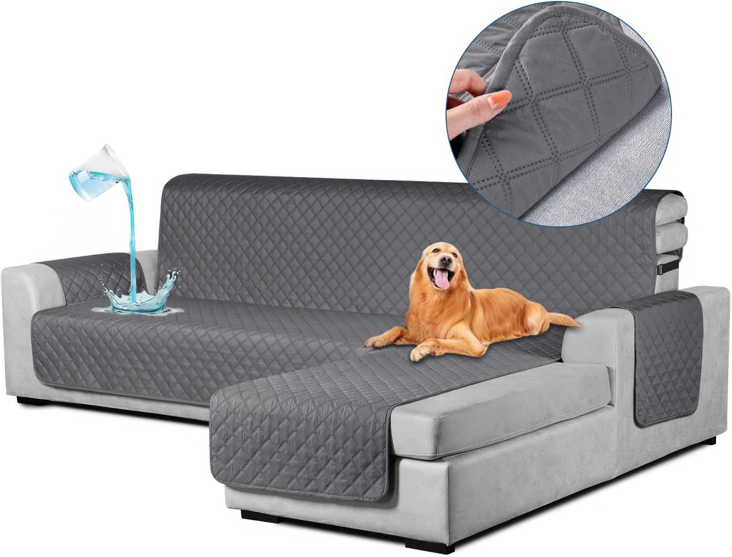 Funda para Sofá en Forma de L, Funda Sofa L Izquierdo y Derecho, Sofa ...