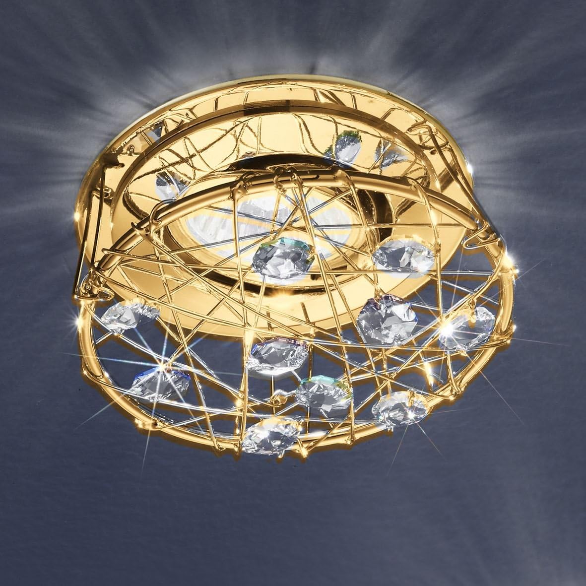 Amazon.com: KOLARZ CEILING LIGHT SOLARIS GOLD 24K 1 LIGHT GU1040W