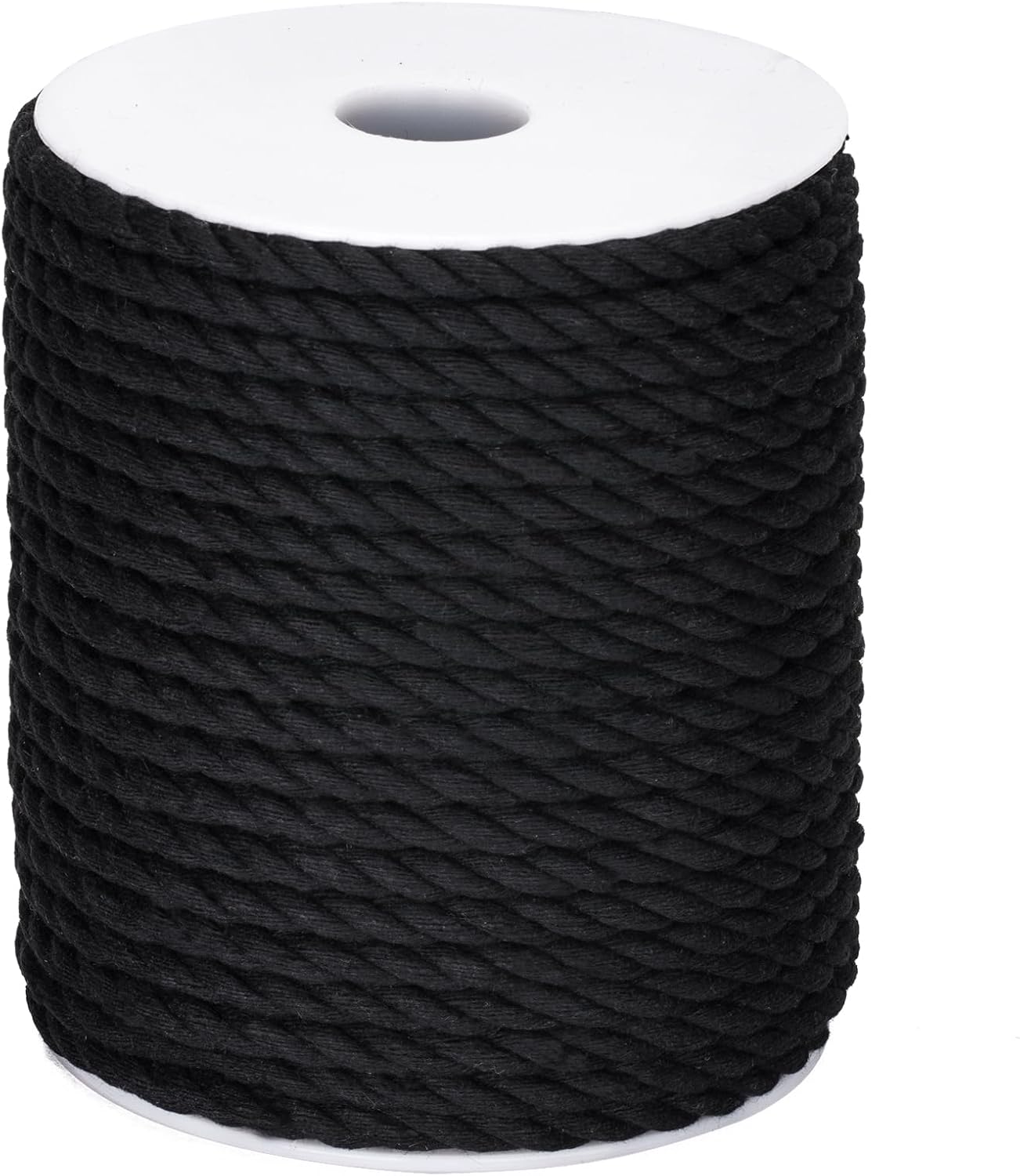 Amazon.com: joycraft Macrame Cord, Black Cotton Rope, 6mm x 32Yard ...