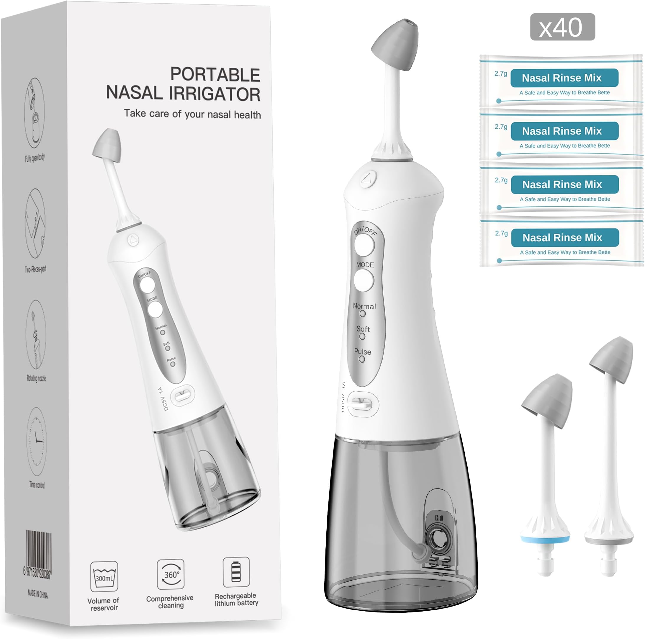 Amazon.com: MIORIT Nasal Irrigation System Nasal Rinse Irrigator ...