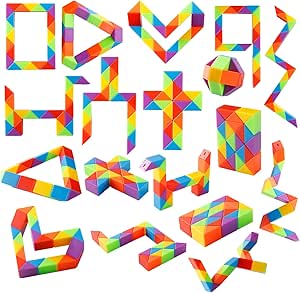 Amazon.com: Yeetec Fidget Snake Cube Kids Party Favors Rainbow Twist ...