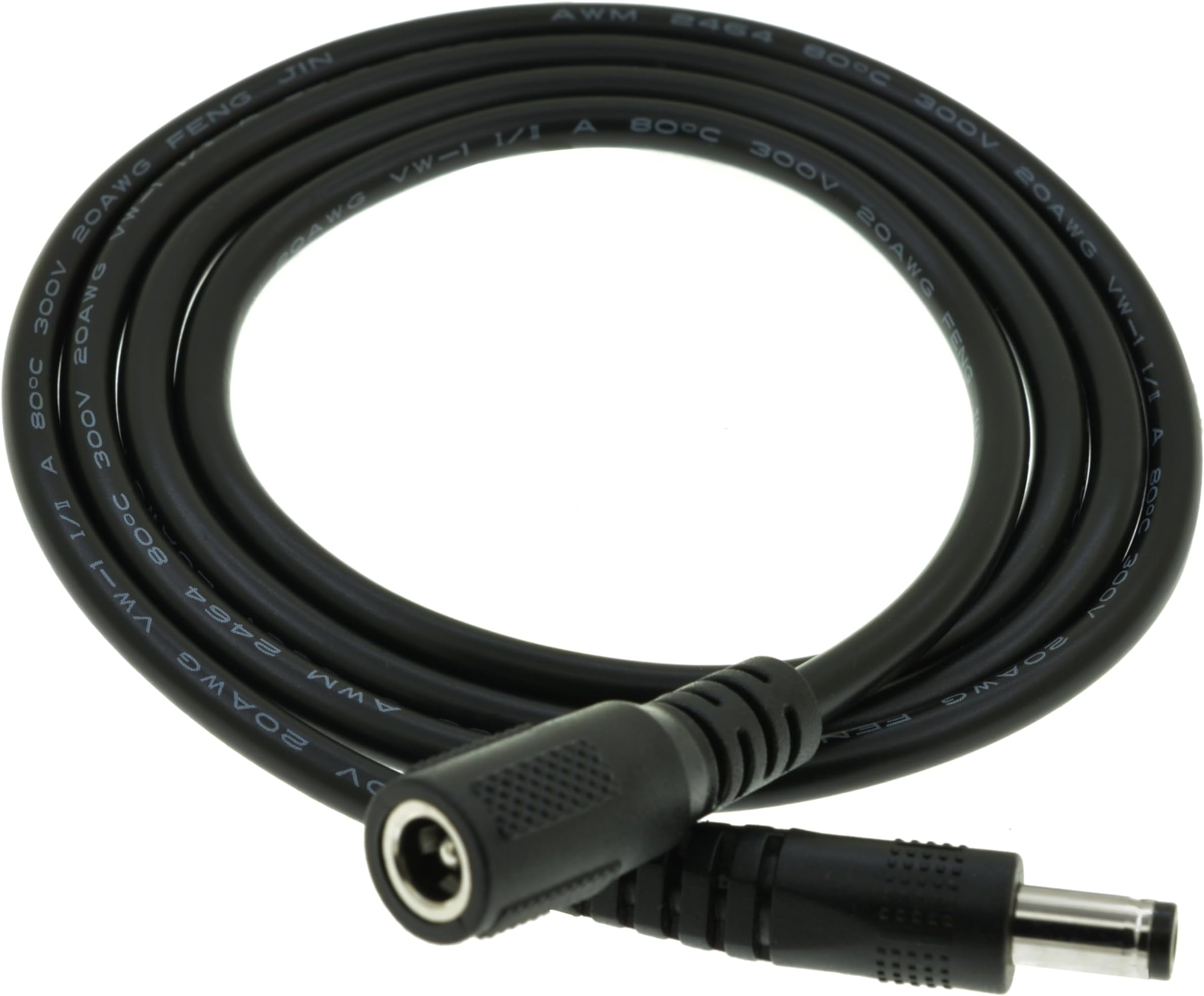 Amazon.com : [Real 20AWG] DC Extension Cord, YiKaiEn 5.5mm x 2.1mm DC ...