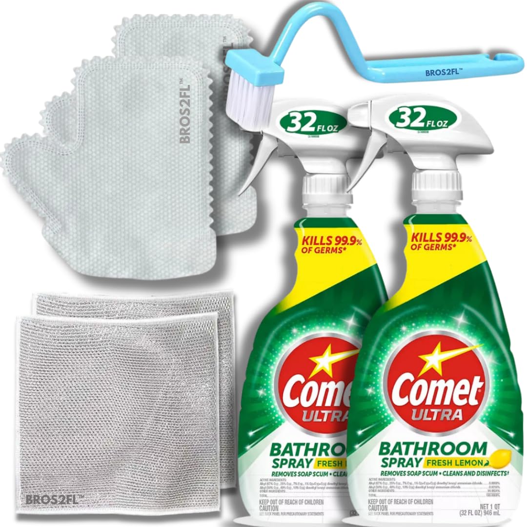 Amazon.com: BROS2FL Comet Bathroom Cleaner Spray - 32 oz (2 pk) Bundle ...