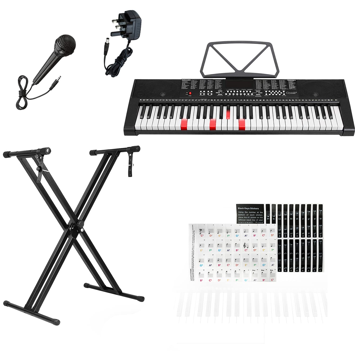 Music Keyboard ZENY 61-Key Adult Musical Portable Electronic Piano ...