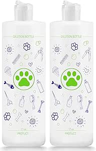 2 x Pet Shampoo Thinner Bottles, Specialty Mixing Bottle for ...