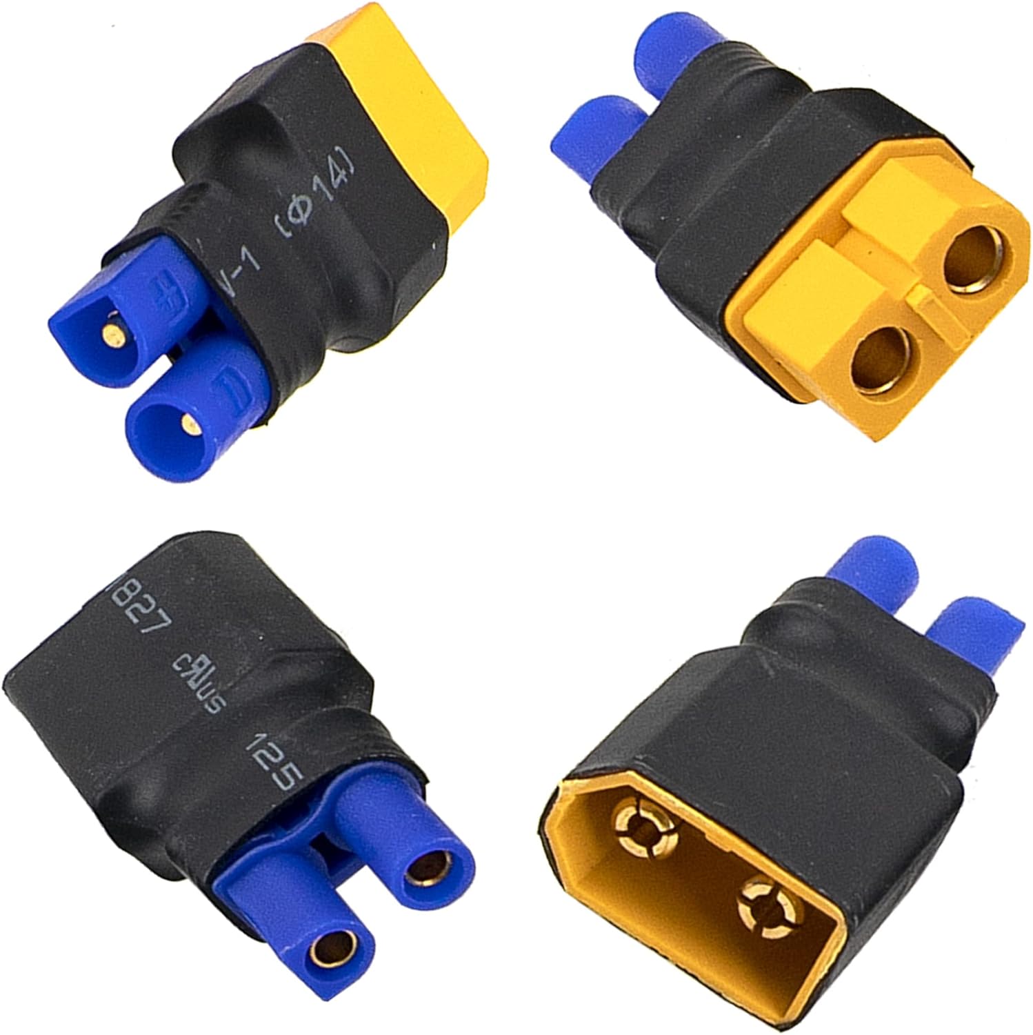 Amazon.com: 2Pairs ShareGoo RC EC2 to XT60 Plug Male Female Adapter ...