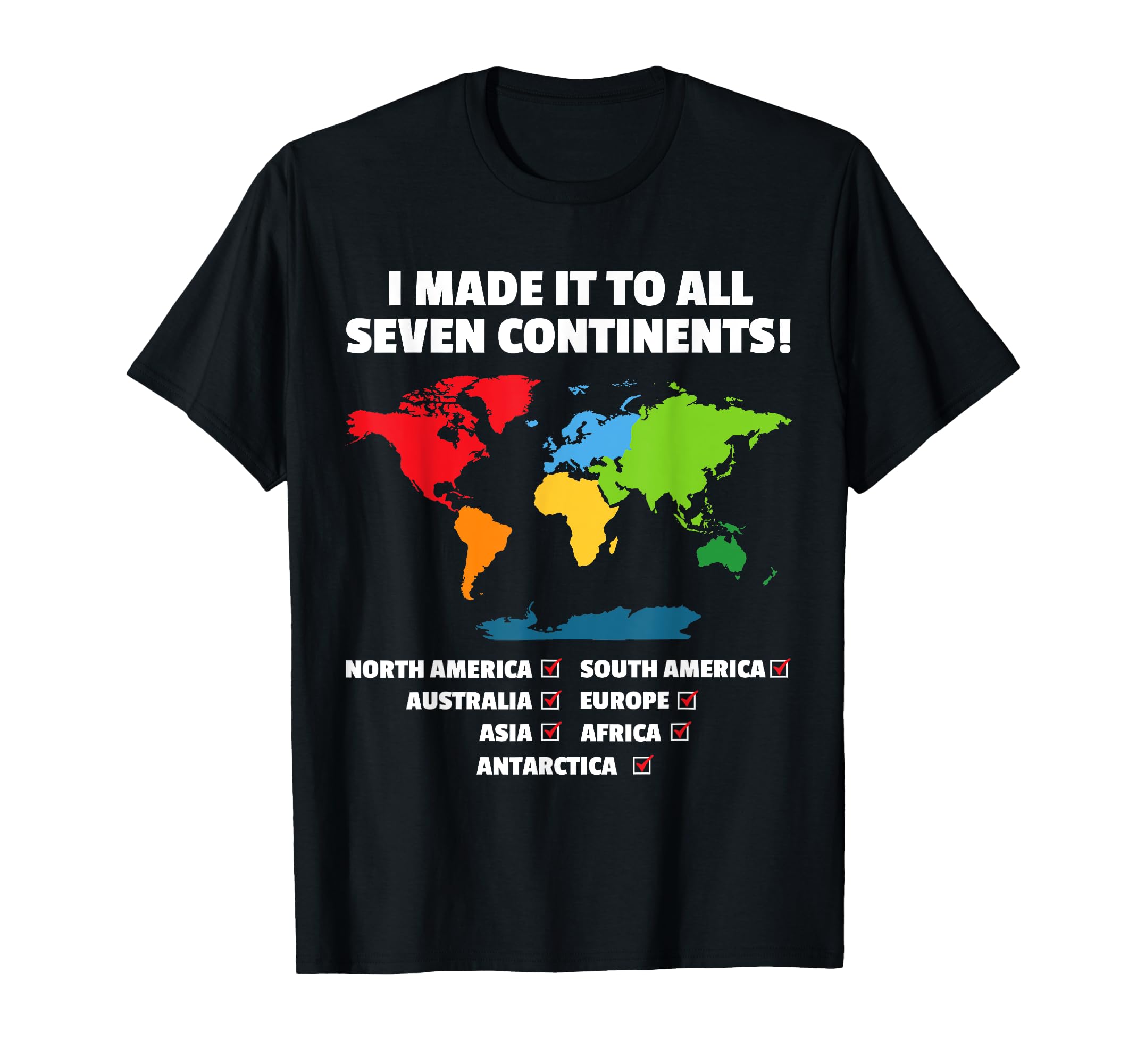 Amazon.com: World Traveler - Seven Continents - 7 Continents Club white ...
