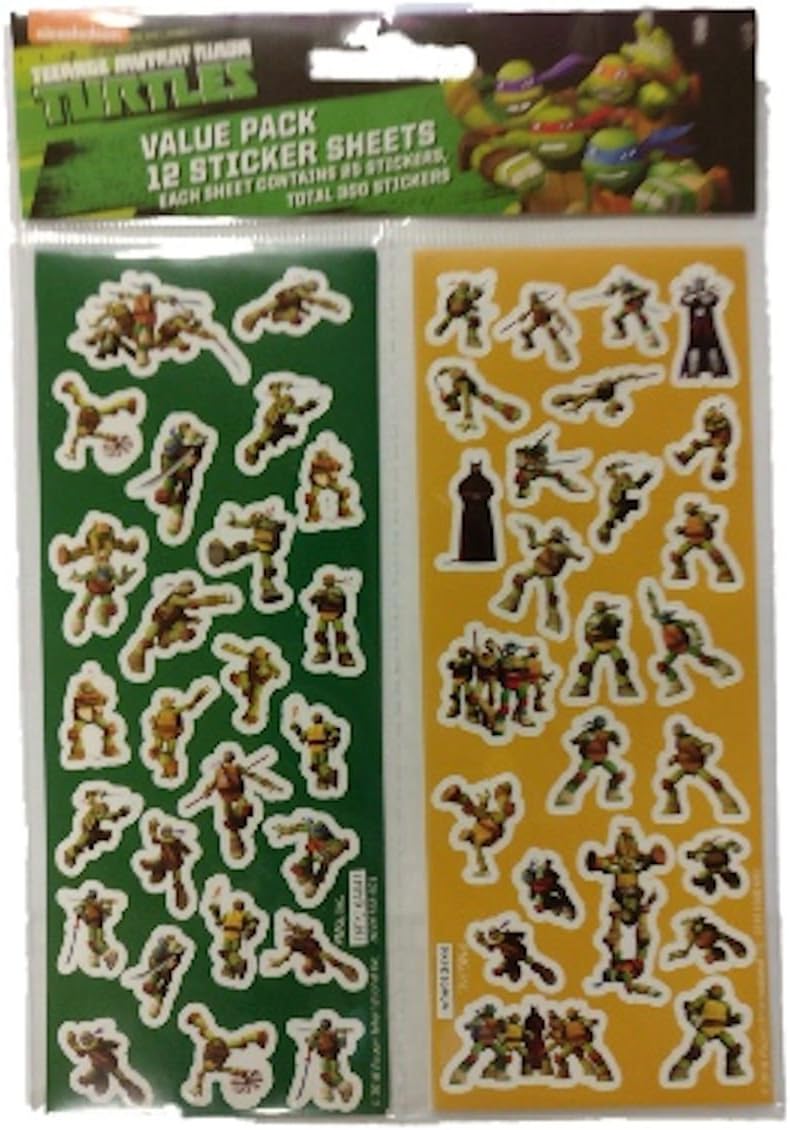 Amazon.com: Teenage Mutant Ninja Turtles Sticker Sheets 300 Stickers