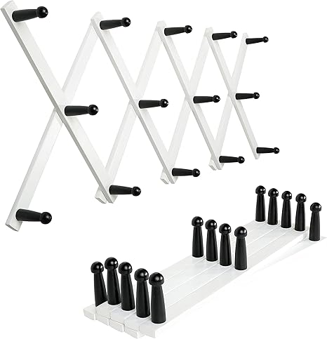 Amazon.com: SKOLOO Hat Rack for Wall with 14 Hooks, Pack of 2, Solid ...