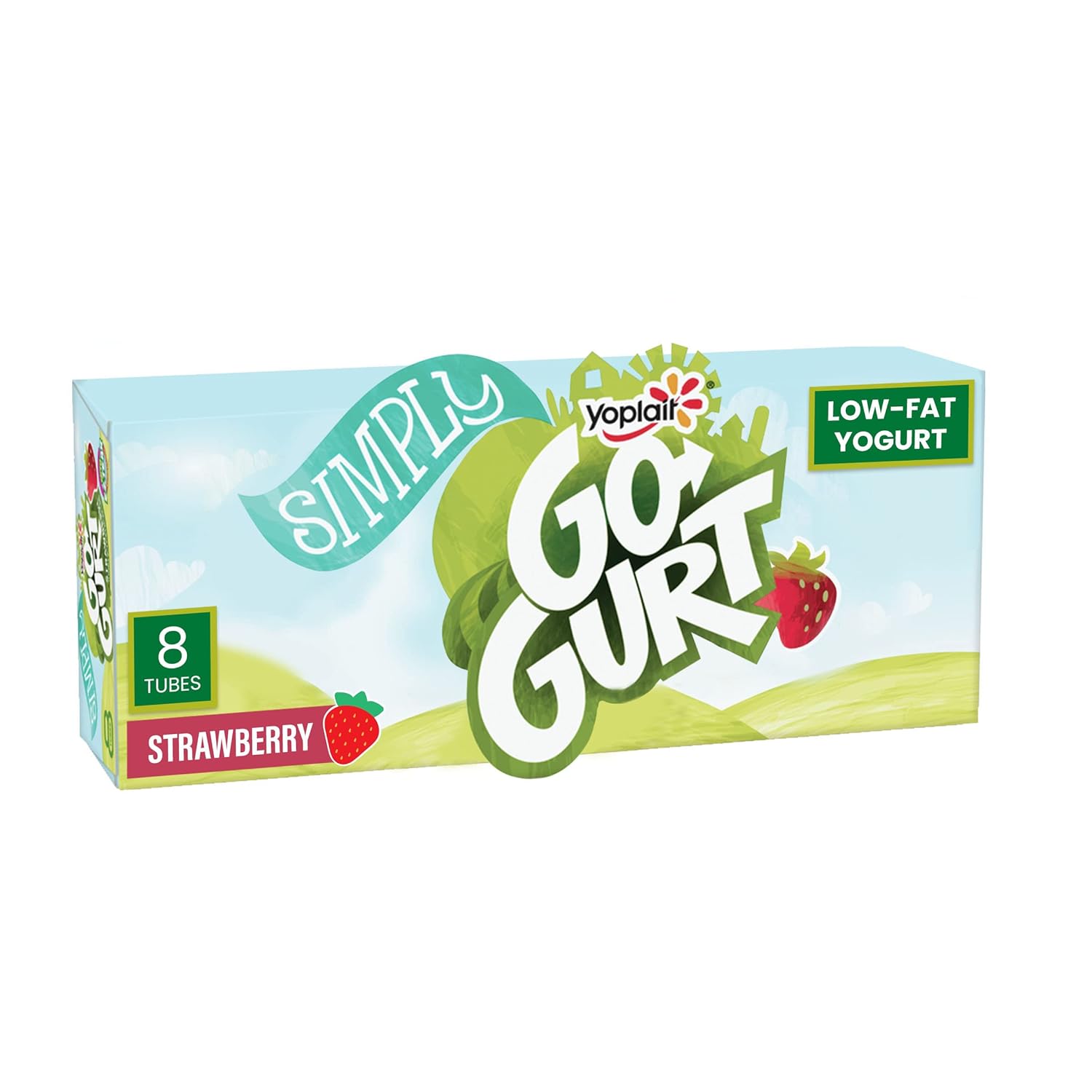 Amazon.com: Simply Go-GURT Strawberry Kids Low Fat Yogurt, Gluten Free ...