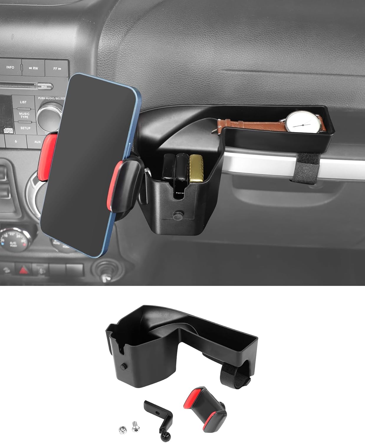 Amazon.com: DSWSQ Co-Pilot Phone Holder Phone Mount with Storage Box ...