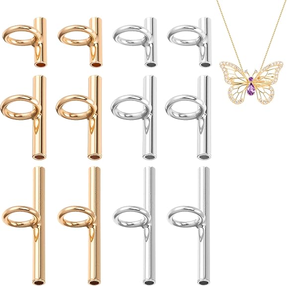 Amazon.com: Zelphvt 12Pcs Pin to Pendant Converters 3 Sizes Brooch ...