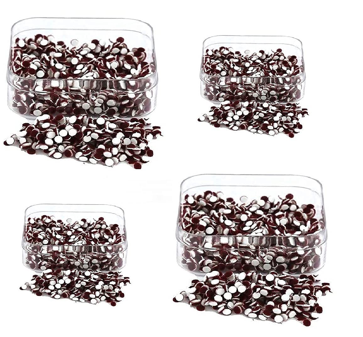 Stylish Forehead Bindi For Women & Girls/Pack of 4 Boxes (Bindi Size ...