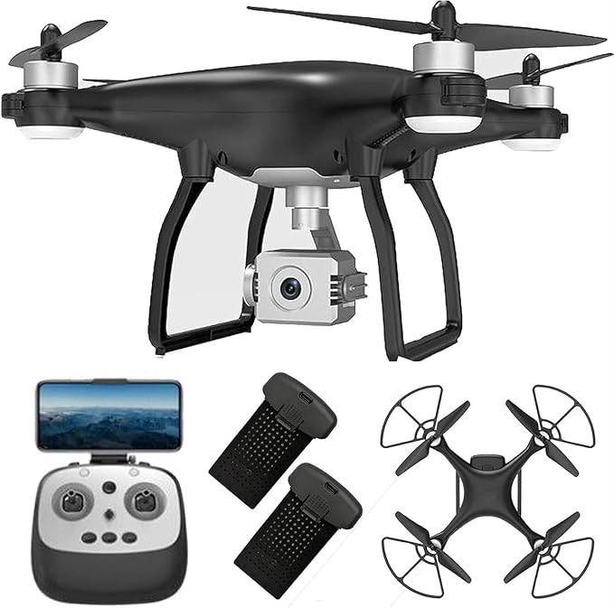 Amazon.com: Foldable drone, adult drone with 4k camera, 3-axis gimbal ...