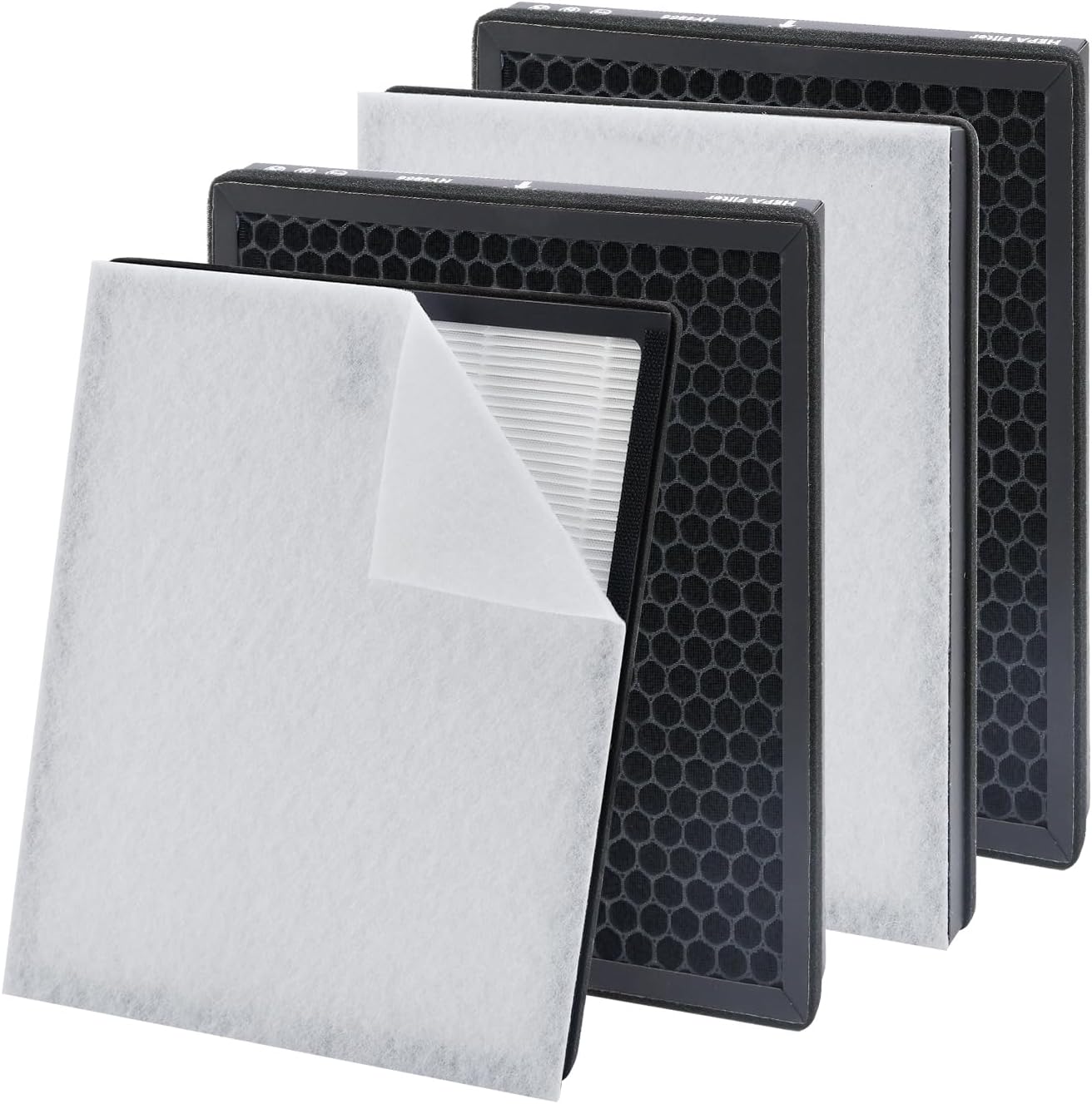 Amazon.com: 4 Pack HY4866 H13 True HEPA Replacement Filters Compatible ...
