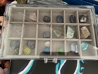 Amazon.com: BTYCityMao Rock Collections Box for Kids - Rock Display ...
