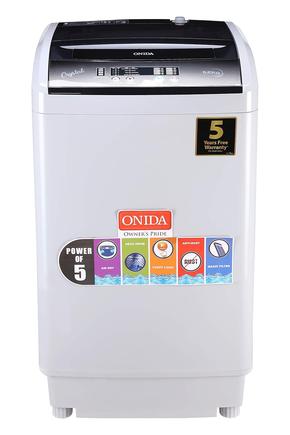 Onida 6.2 kg Fully-Automatic Top Loading Washing Machine T62CG User Manual