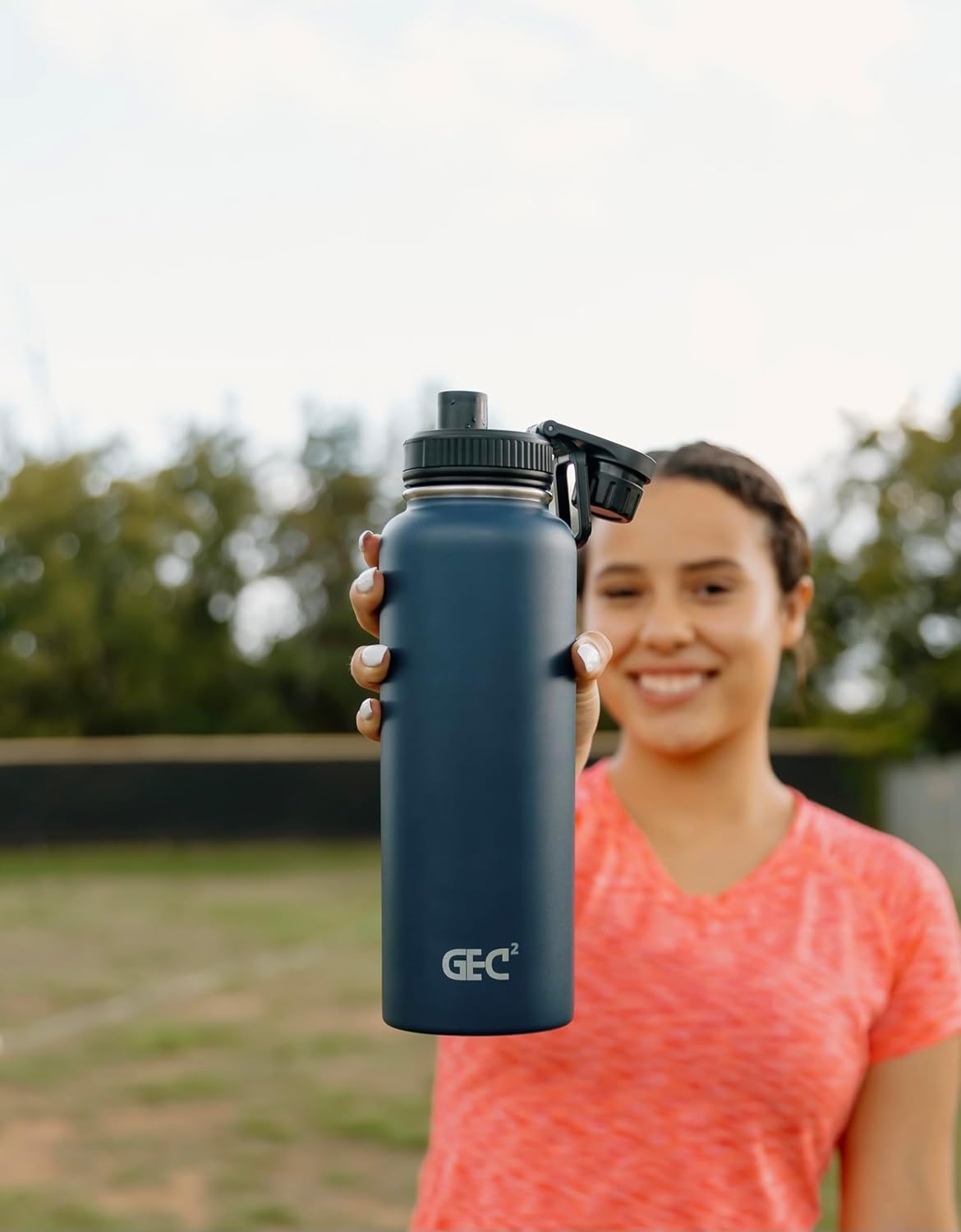 Botellas de agua de acero inoxidable de 40 onzas, a prueba de fugas ...