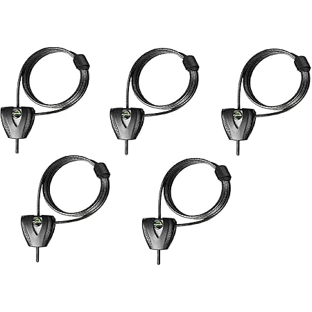 Master Lock 8417D 6ft. x 3/16in. Python Adjustable Locking Cable, Black ...