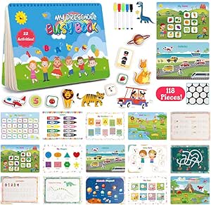 Amazon.com: Toddler Busy Book for Toddlers 1-3, Toddler Learning ...