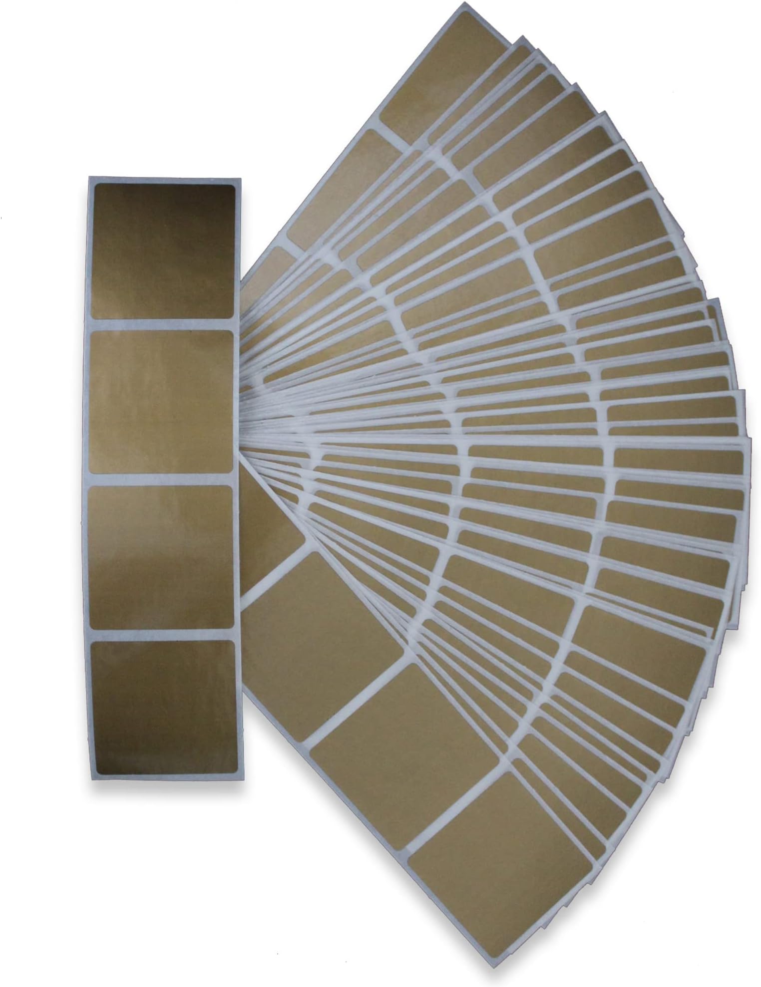 Amazon.com: Gold Square Scratch Off Stickers - 1.5 in (3.81 cm) | Roll ...