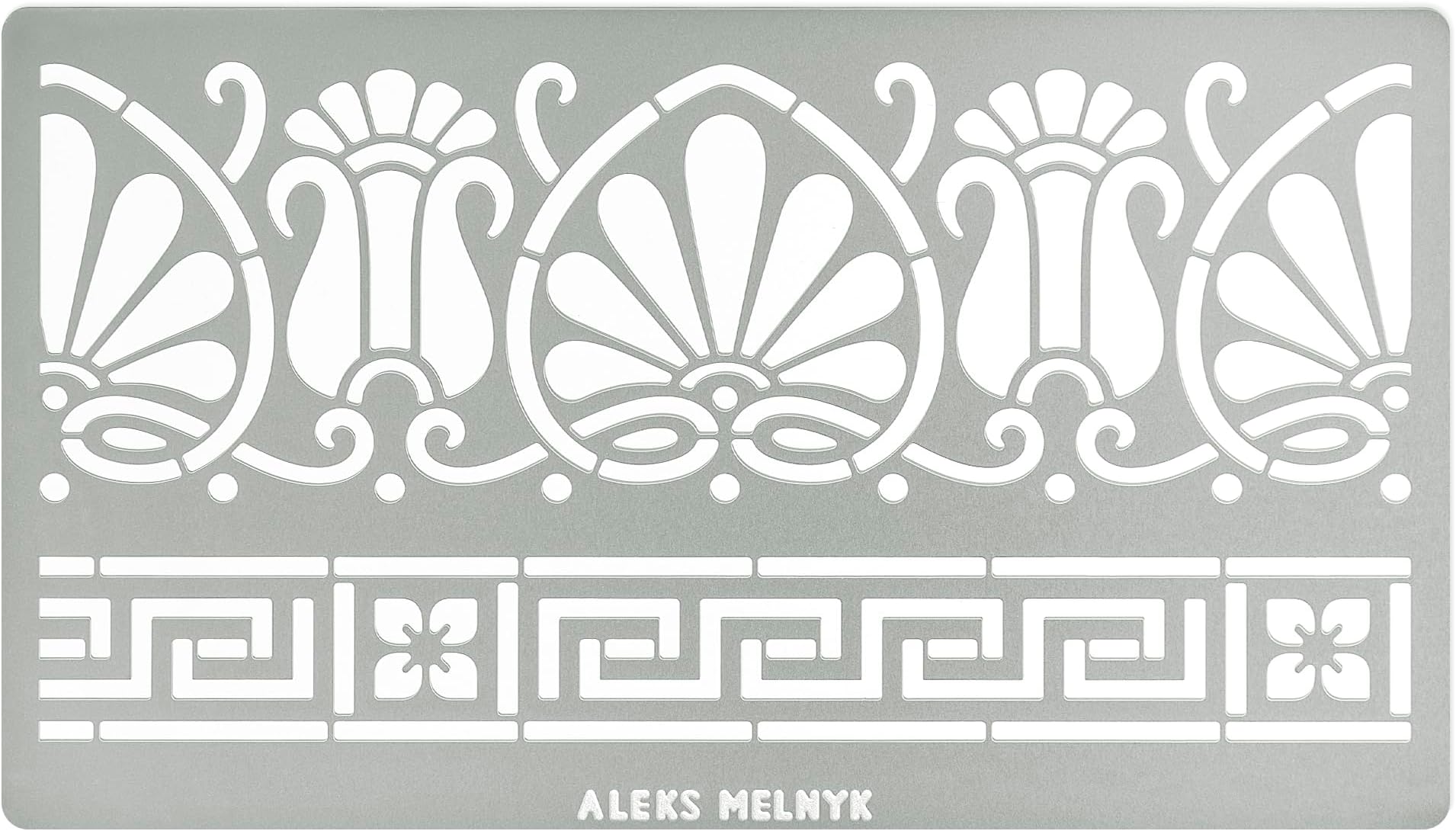 Amazon.com : Aleks Melnyk No.325 Metal Stencil, Ceiling Greek Ornament ...