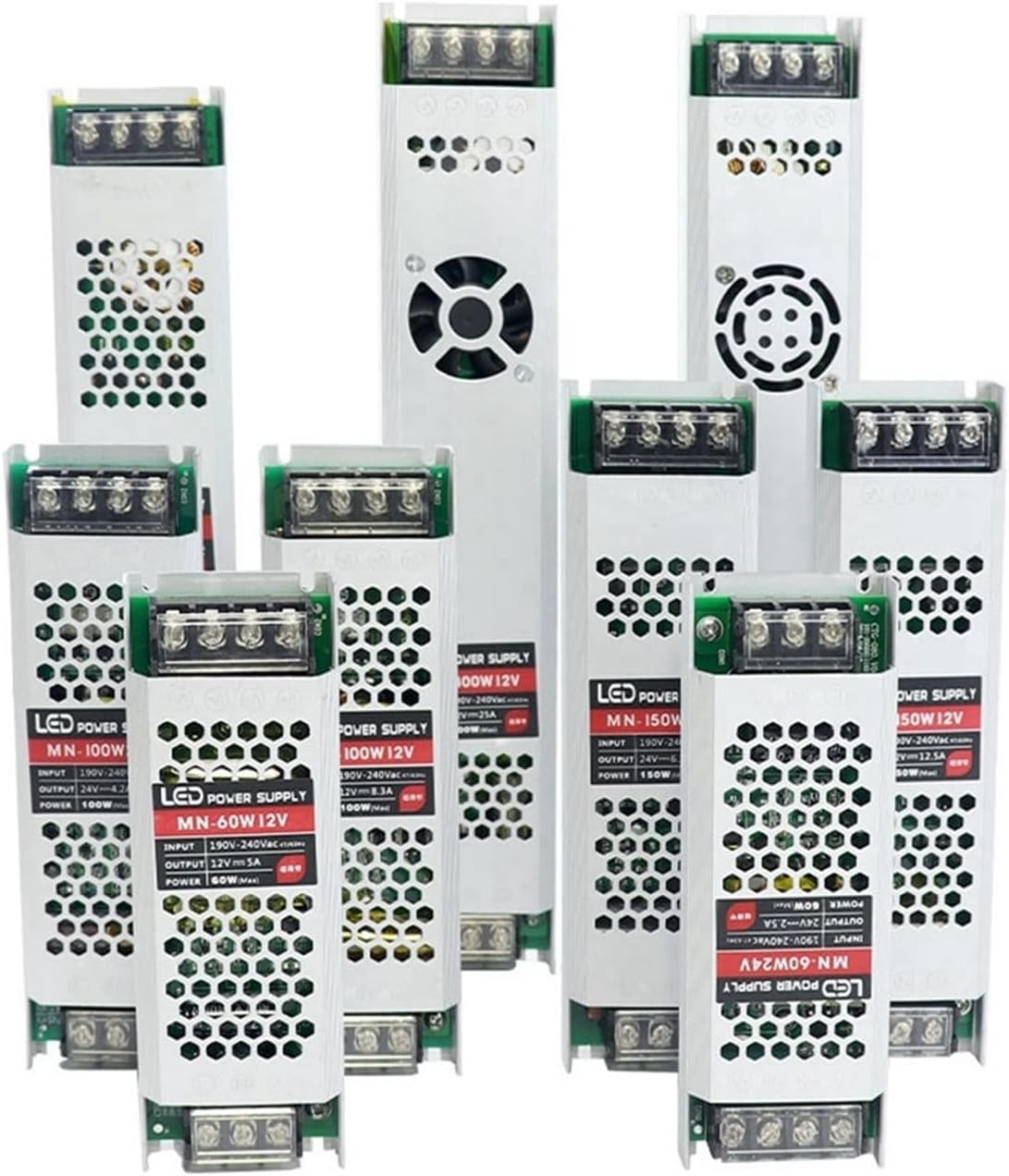 Amazon.co.jp: Long/Ultra Thin DC12V/24V LED Lighting 60W 100W 150W 200W ...