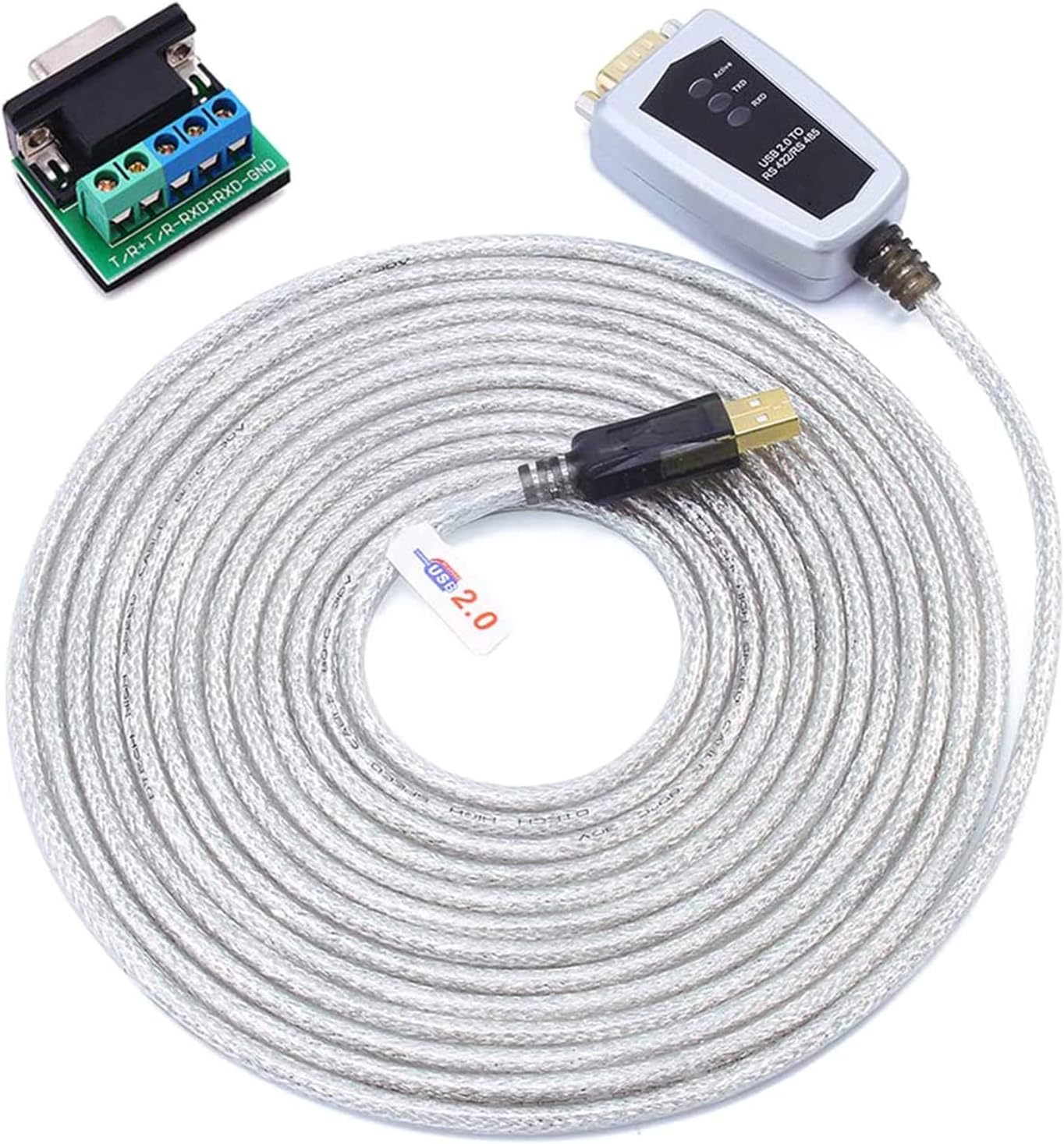 Amazon.com: Yjcnelcr USB to RS422 RS485 Serial Port Adapter Cable with ...