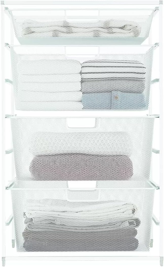 Amazon.com: The Container Store Elfa Medium Drawer Solution (White ...