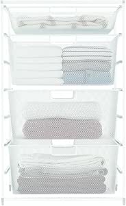 Amazon.com: The Container Store Elfa Medium Drawer Solution (White ...