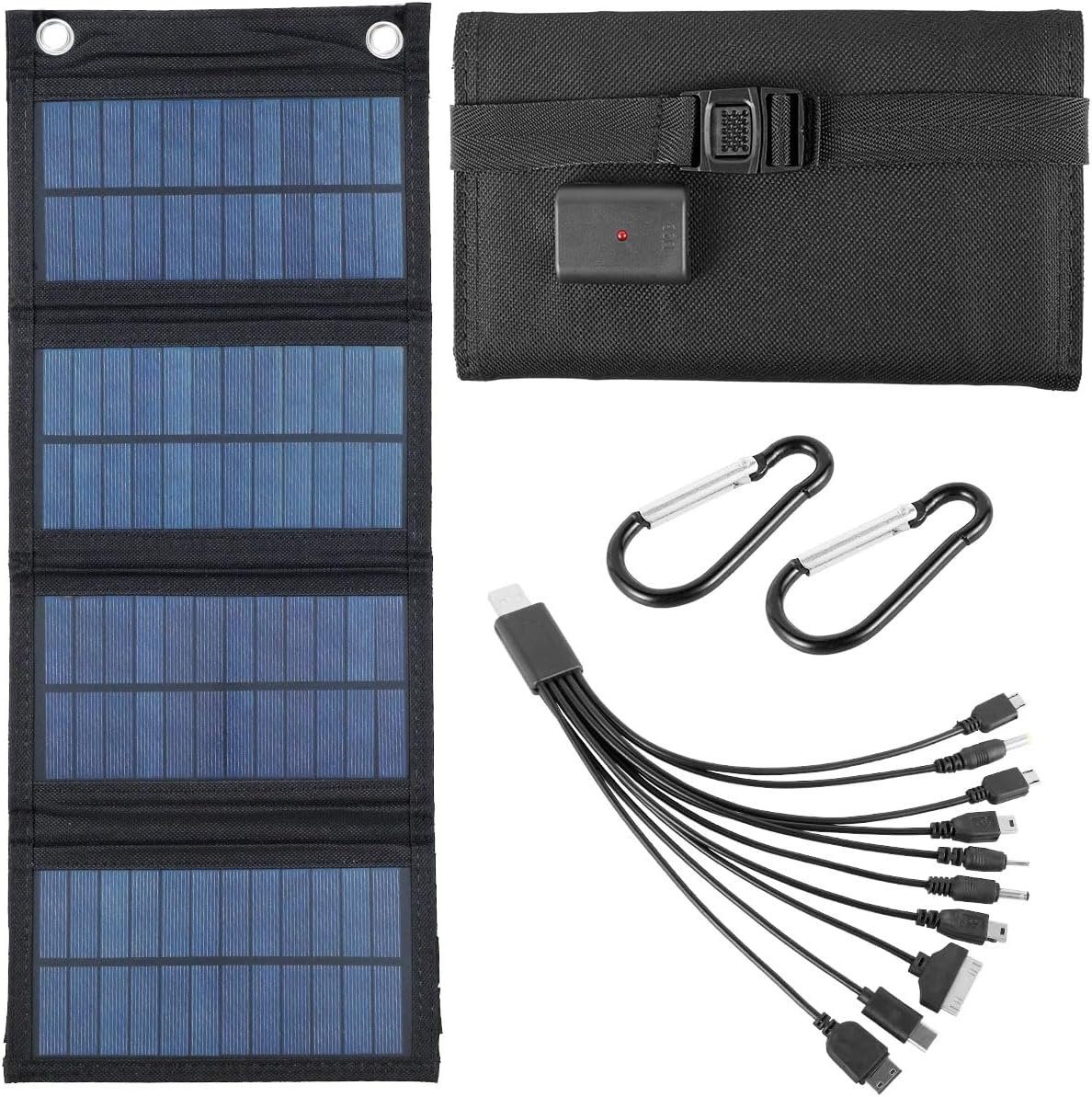 Amazon.com: 30W Solar Panel, Premium Monocrystalline Folding Charger ...