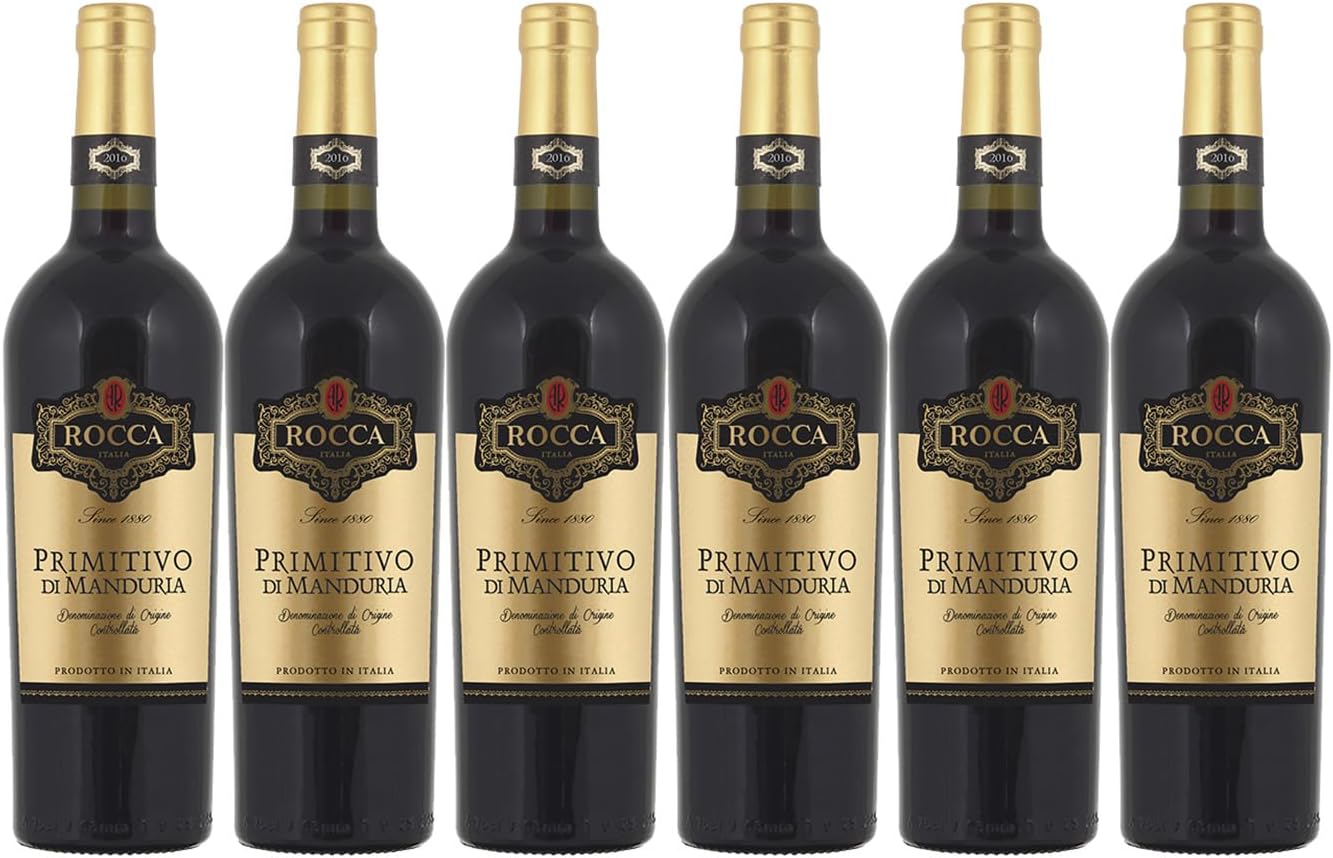 Rocca Primitivo di Manduria, Italian Red Wine, CASE of 6 x 750ml ...